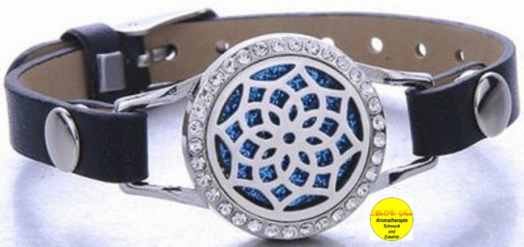 Fragrance Bracelet Made of Leather With an "open Lotus Flower" From ...