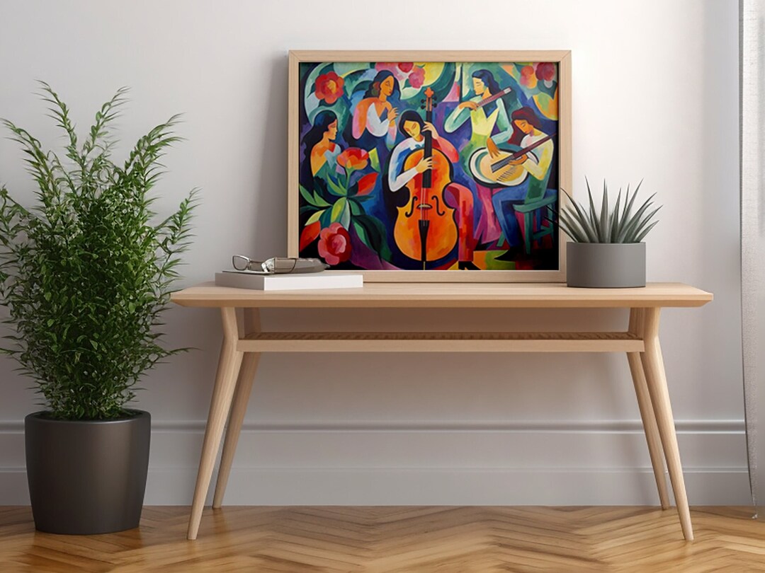 The Female Quintet Digital Fauvism Music Poster - Etsy
