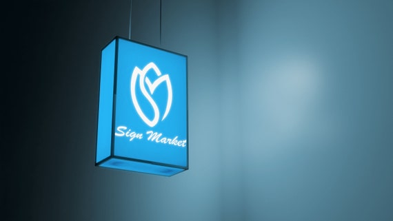 Store Front Sign Shop Sign Round Light Box Outdoor Sign - Etsy