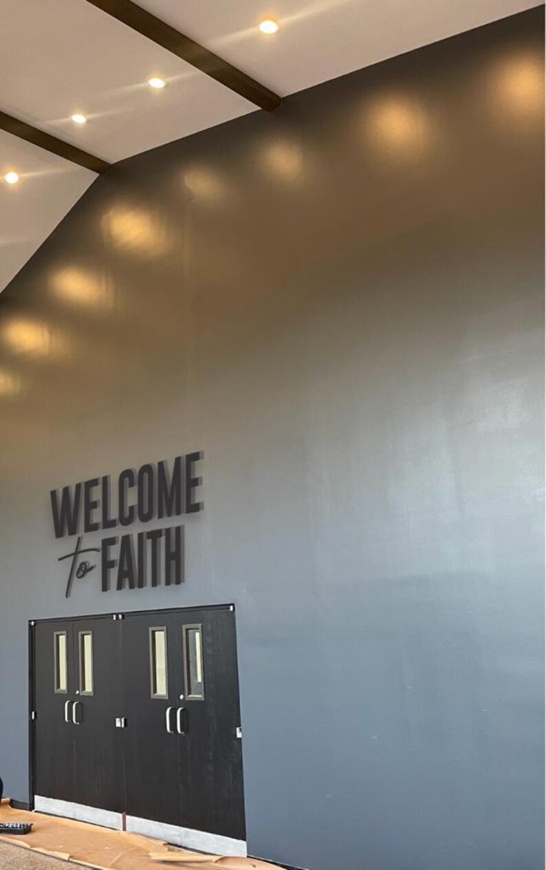 Black Reception Sign 3D Business Logo Acrylic Office Sign - Etsy