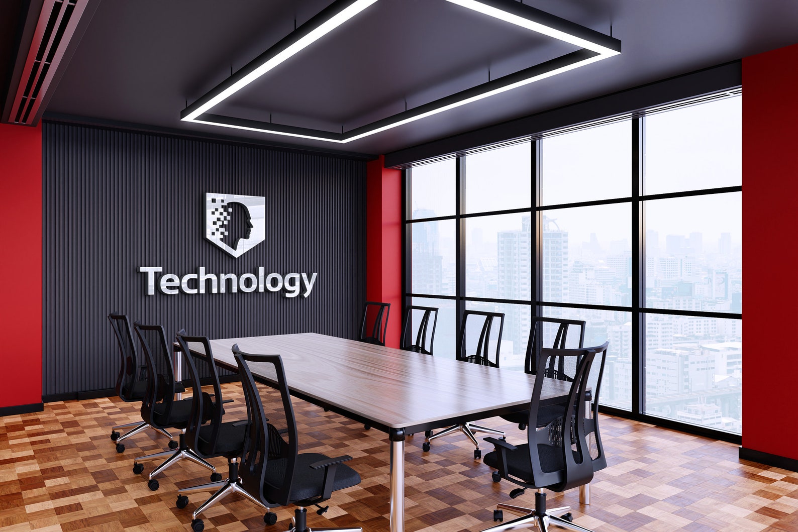 Black Reception Sign 3D Business Logo Acrylic Office Sign - Etsy