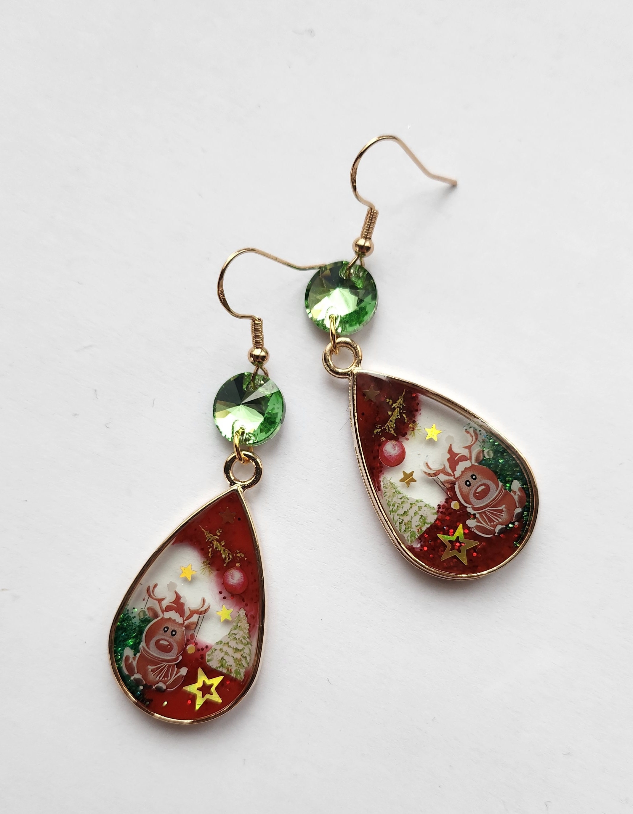 Boucles d'oreilles Rennes de Noël - Etsy France