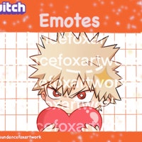 Ice and Fire Hero Anime Emotes: Student Static Emotes (digital Download ...