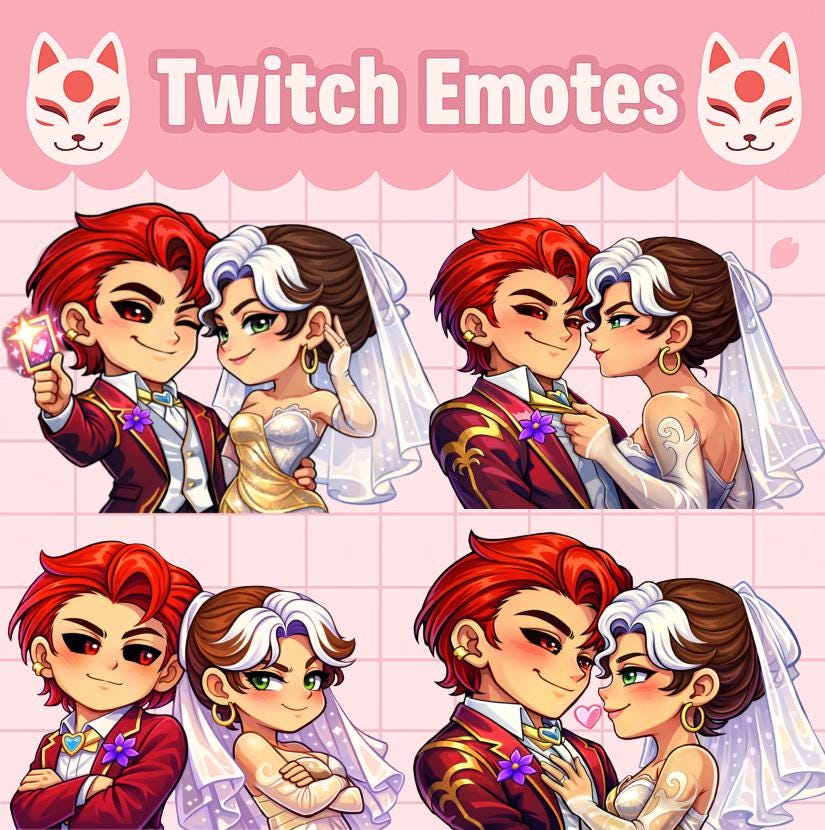 Gambit & Rogue (marvel Rivals) Wedding Emote Pack - Etsy