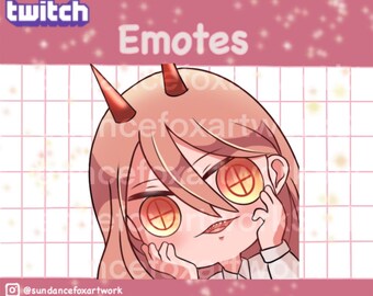 Chainsaw Man Power Emotes - Etsy