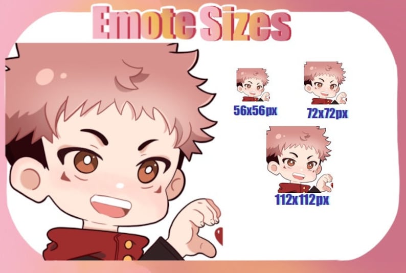 JJK Anime Heart Emote - Etsy