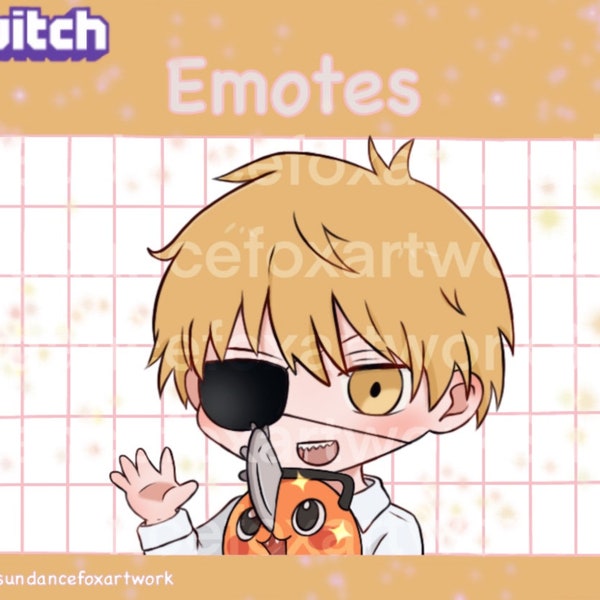 Animated Chainsaw Man Emote Twitch - Etsy