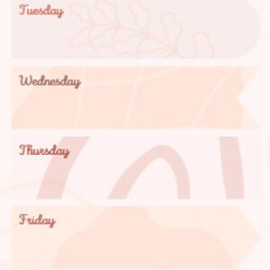 Whimsical Weekly Schedule Planner - Etsy
