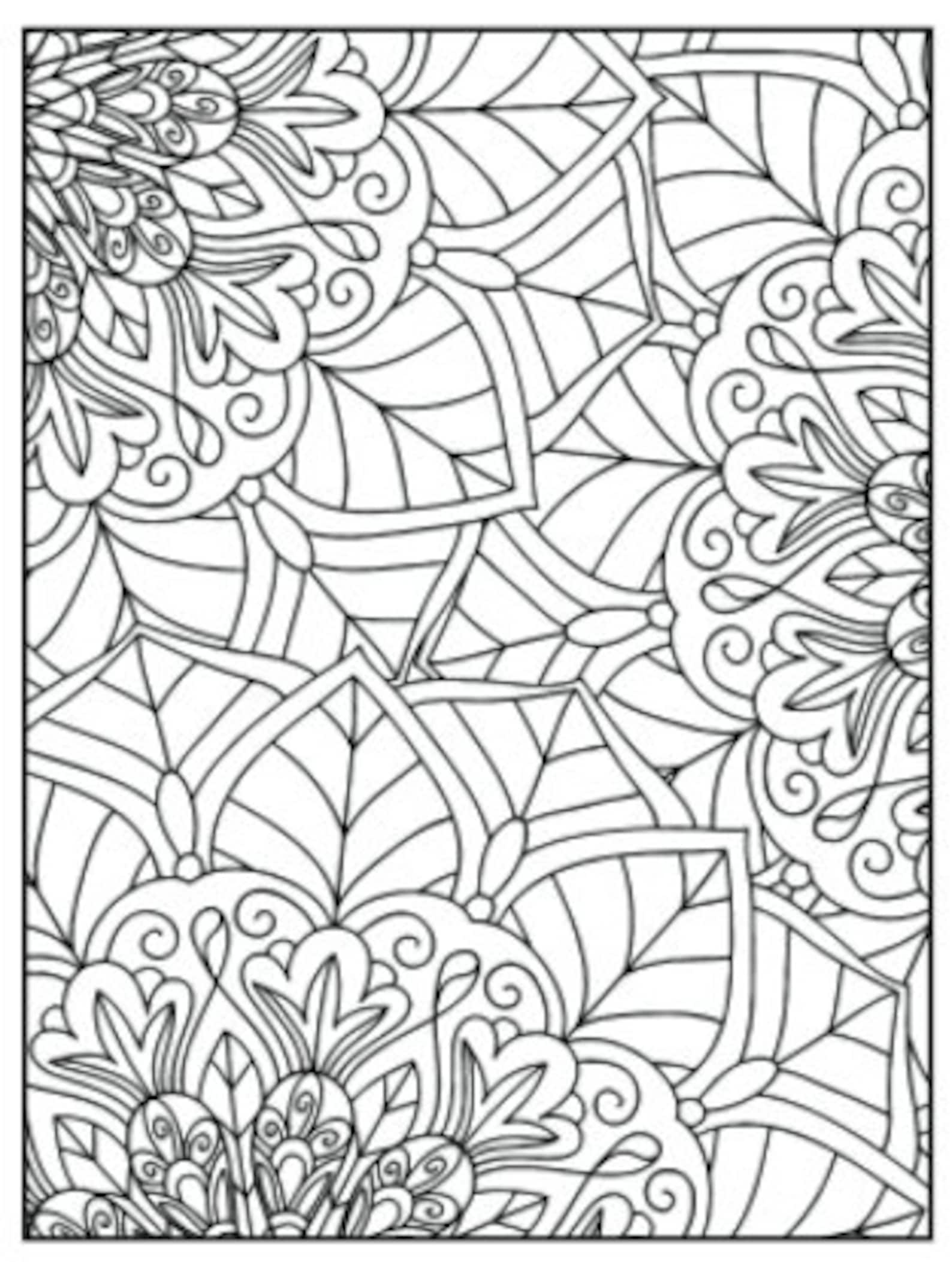 Mandala Coloring Book - 50 Pages - Etsy