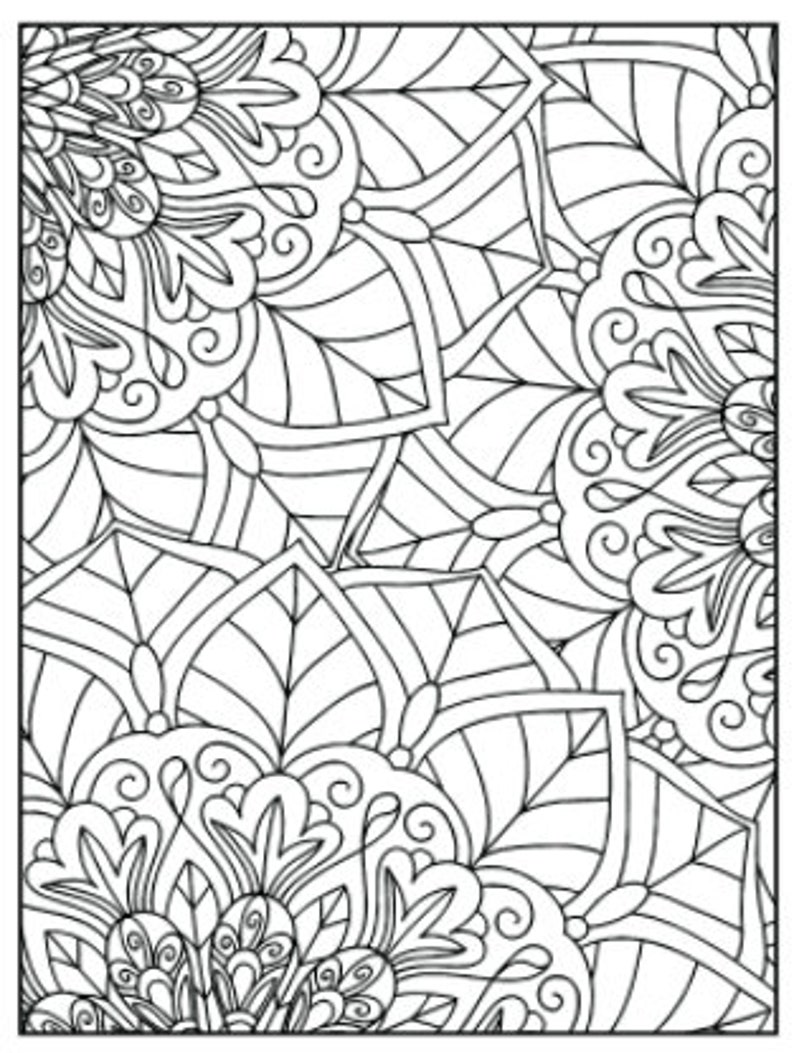 Mandala Coloring Book - 50 Pages - Etsy