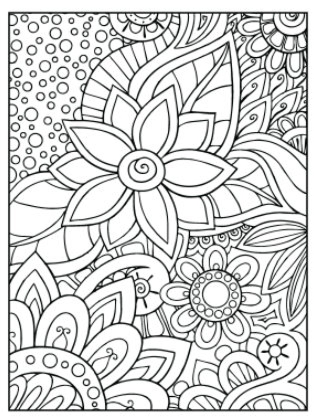 Mandala Coloring Book - 50 Pages - Etsy