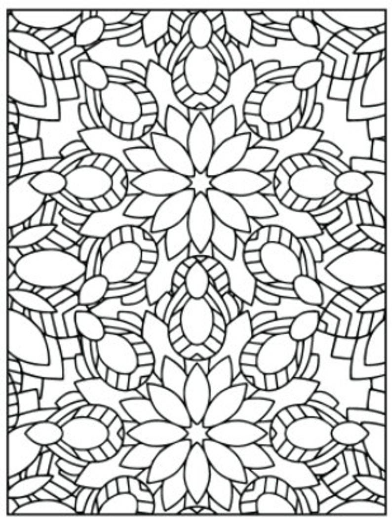 Mandala Coloring Book - 50 Pages - Etsy