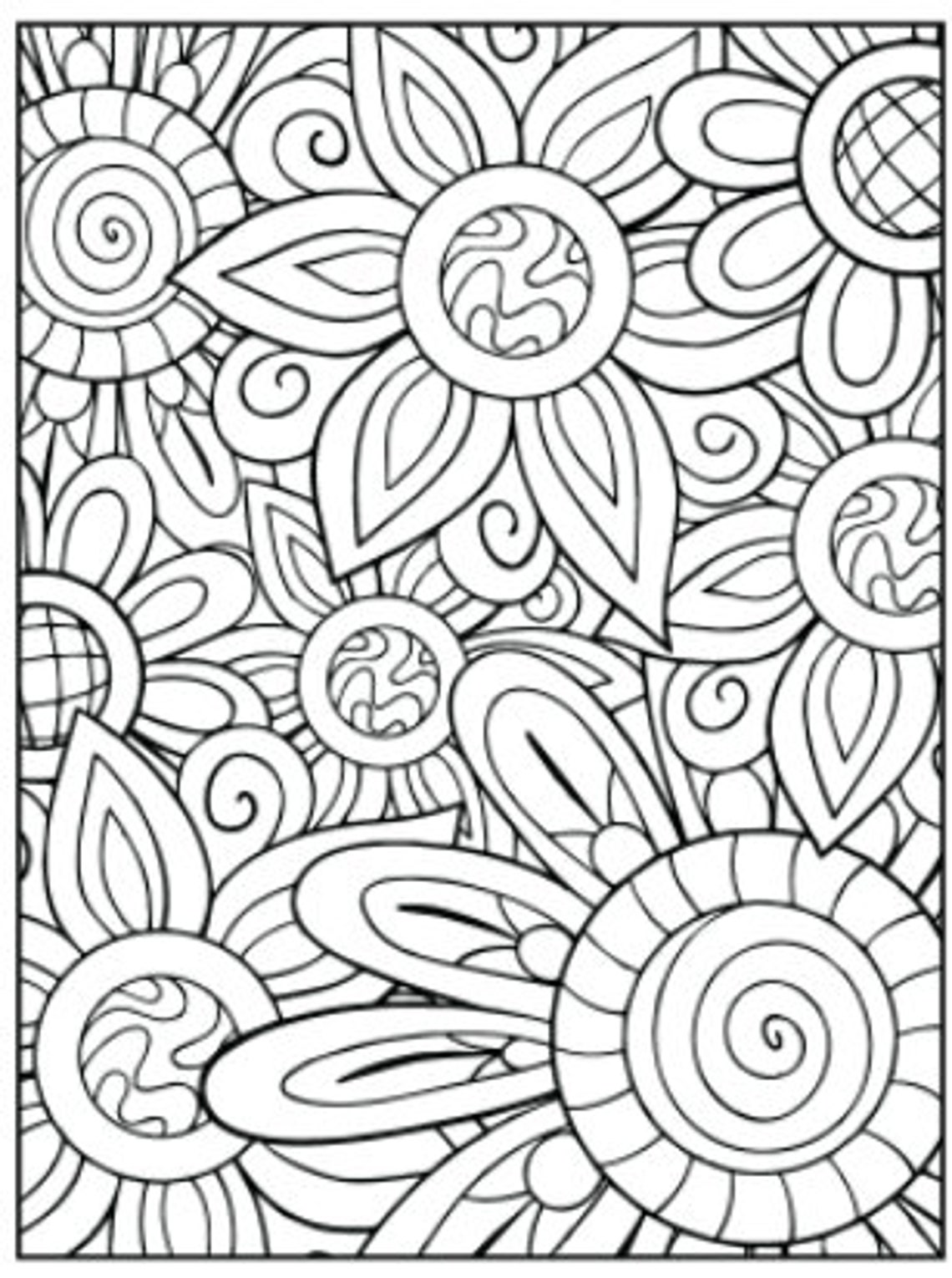 Mandala Coloring Book - 50 Pages - Etsy