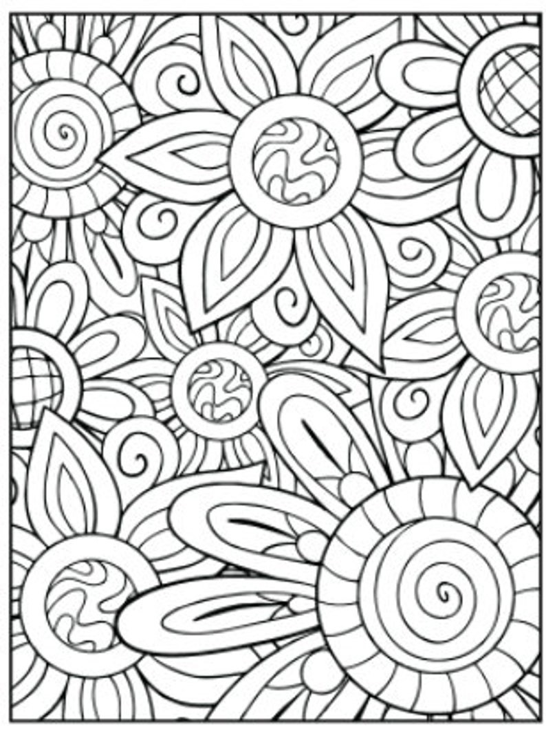 Mandala Coloring Book - 50 Pages - Etsy