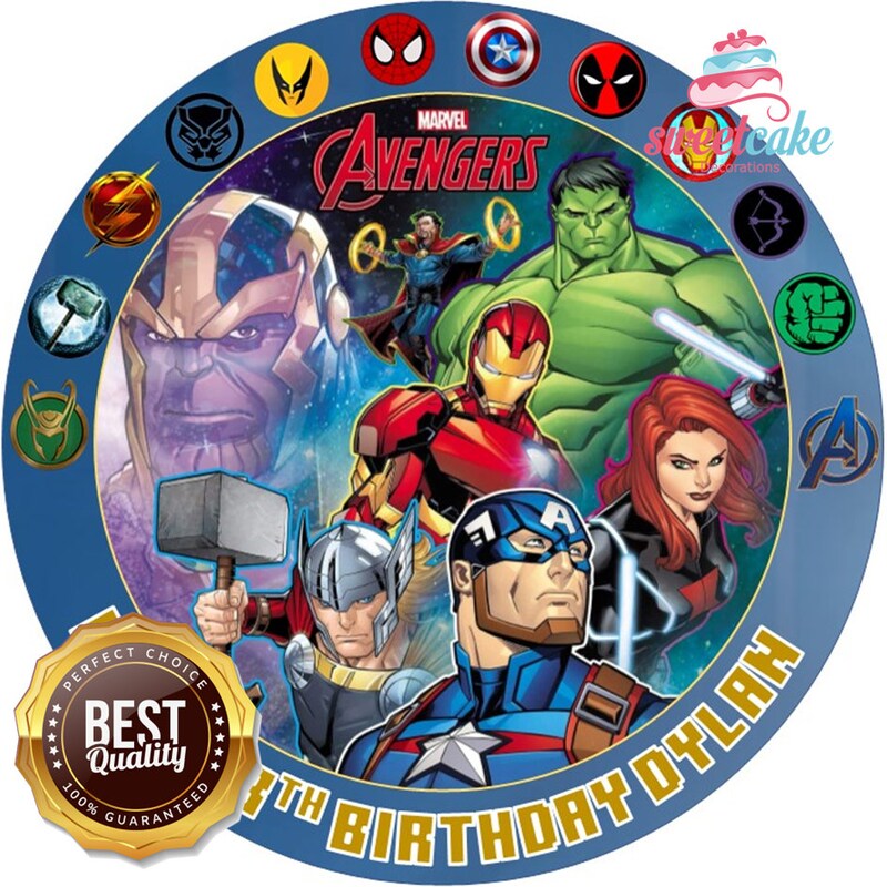 Avengers Cake Topper - Etsy