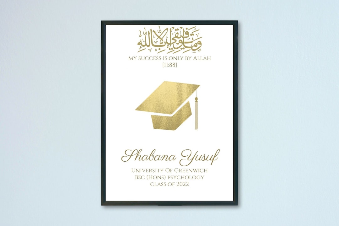 Muslim Graduation Gift, Muslim Graduation Gift for Her, Islamic ...