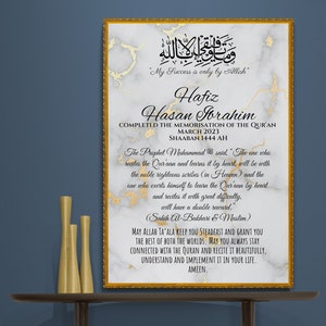 Quran Teacher Gift, Hifz Quran Frame, Maktab Teacher, Islamic ...