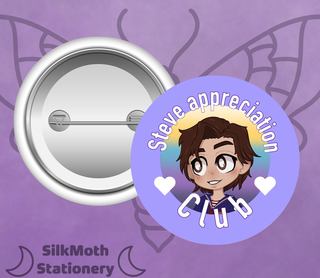 58MM Steve Harrington Appreciation Club Button - Etsy