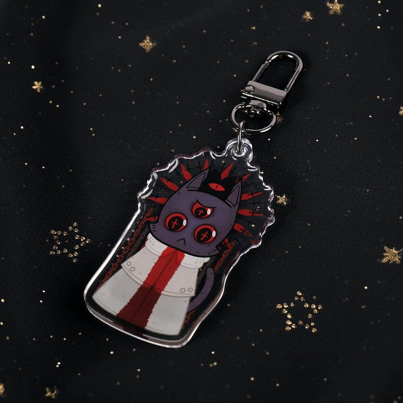 COTL Cult of the Lamb Bishops of the Old Faith Keychain Charms 2.5 Inch ...