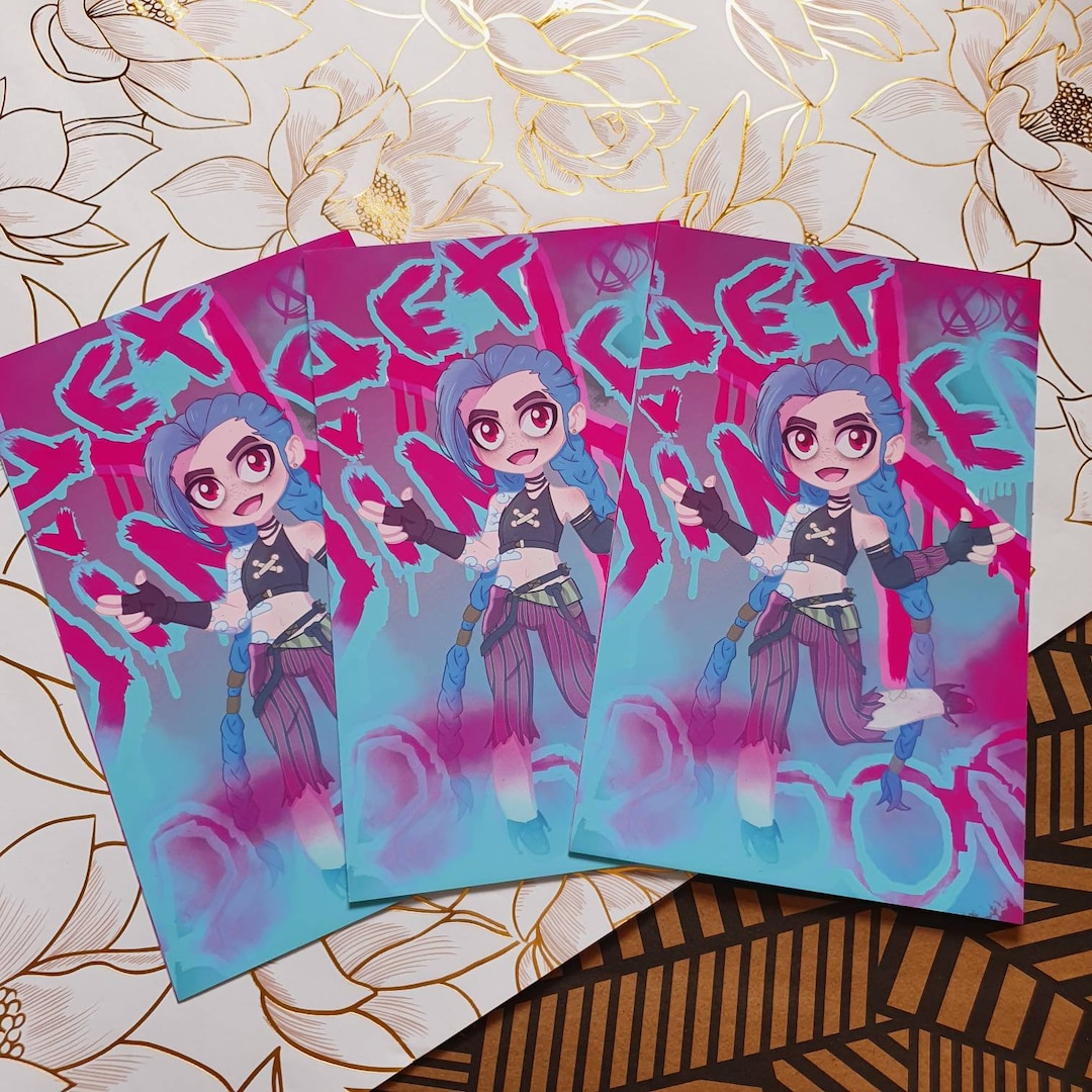A5 Arcane League of Legends Jinx Print - Etsy