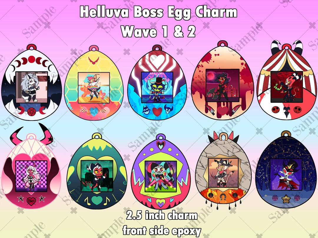 Helluva Boss Egg Charm Wave 1 and 2 - Etsy