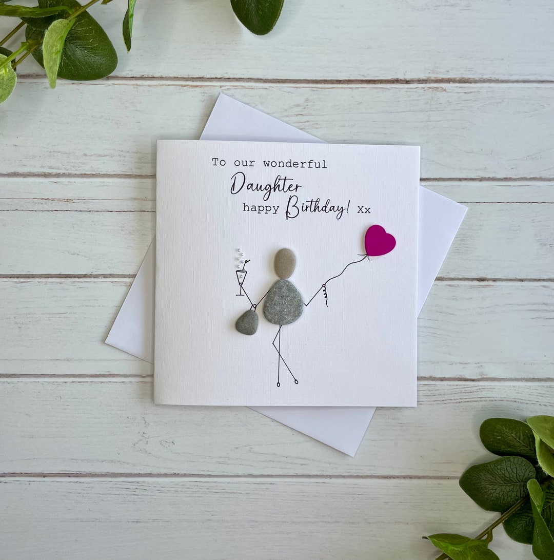 Pebble Art Birthday Cards. Bespoke Pebble Art Birthday Cards ...