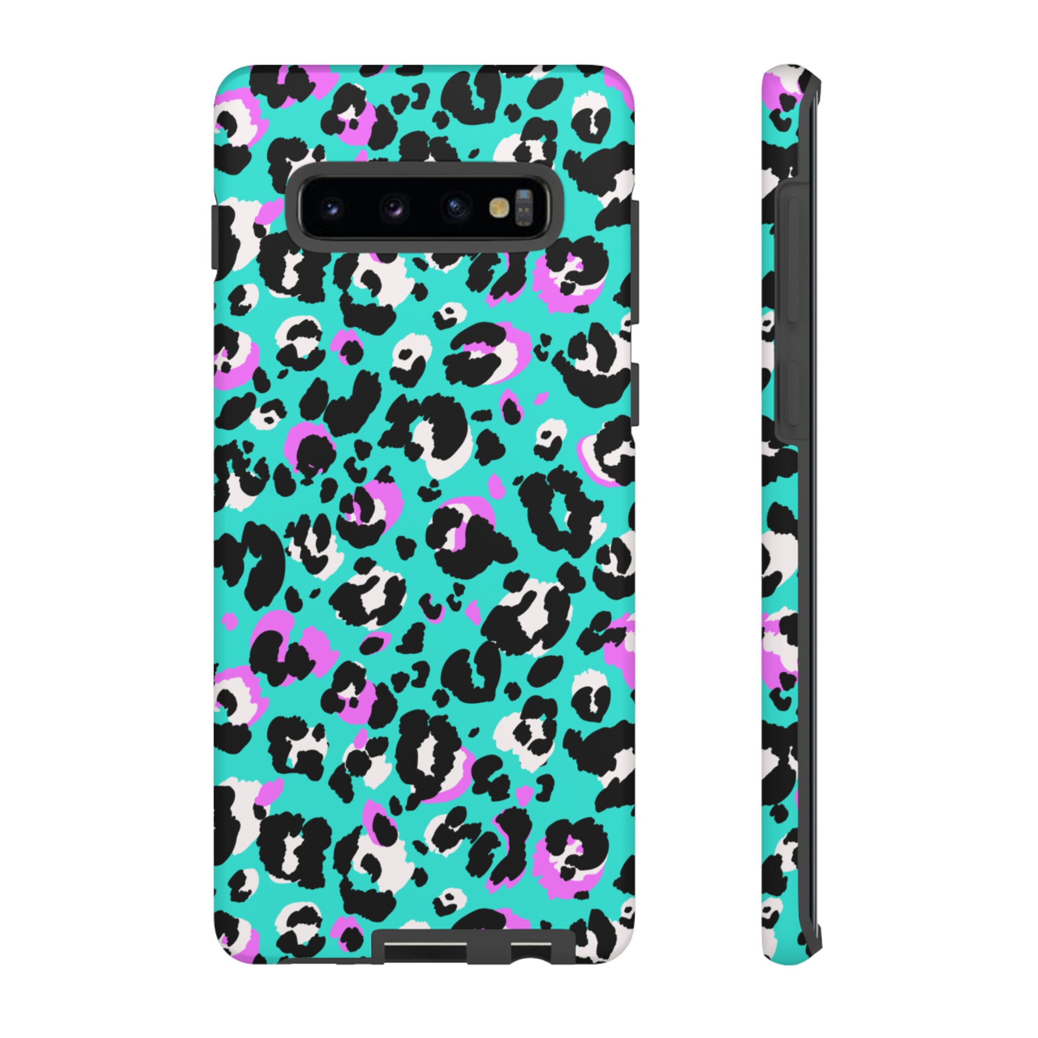 TURQUOISE LEOPARD PRINT Phone Case for Most Iphones Including iPhone 15 ...
