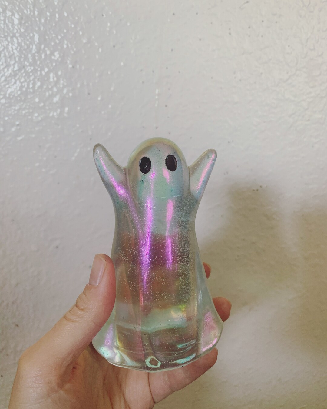 Iridescent Ghost Figurine - Etsy