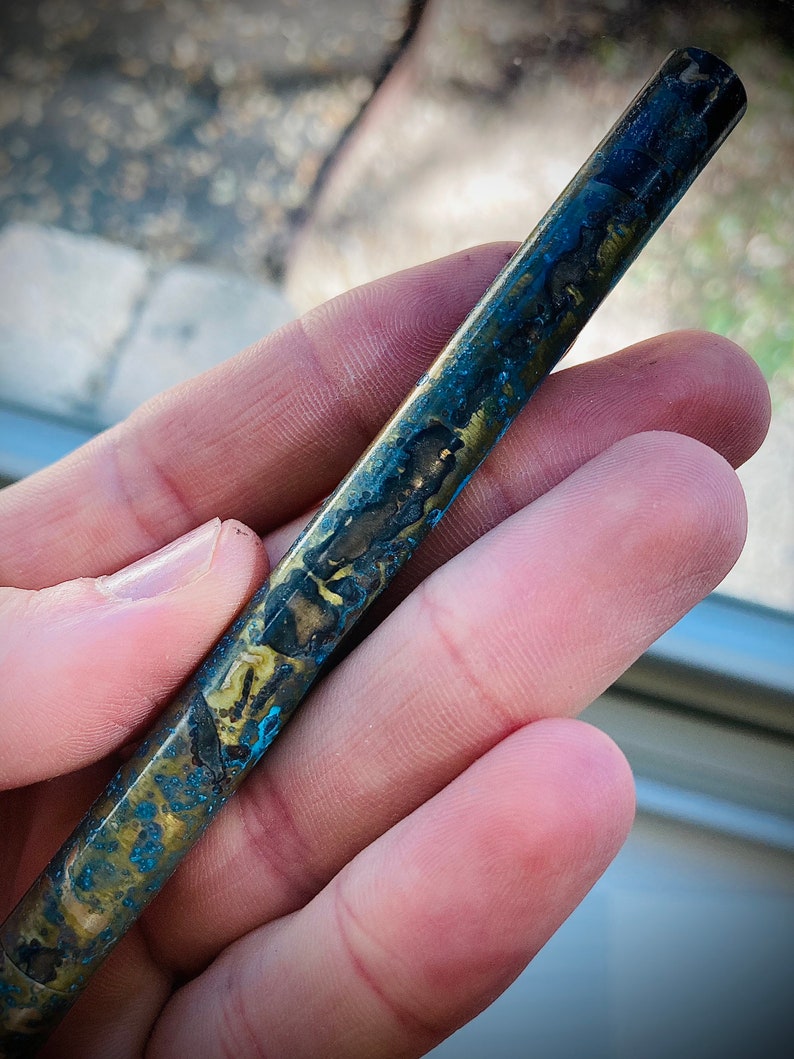 Brass Office Pen Shipwreck Patina - Etsy