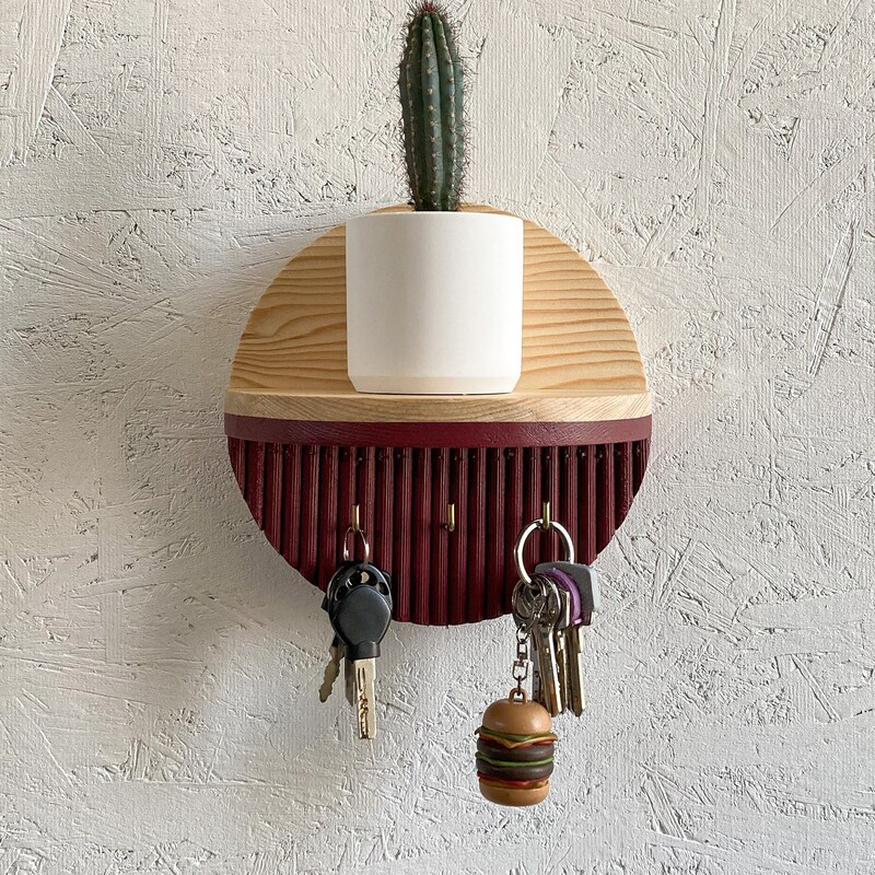 Wooden Key Holder - Etsy