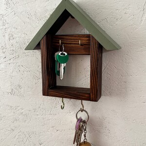 House Shaped Key Holder Reclaimedwood Key Holder for Wall - Etsy