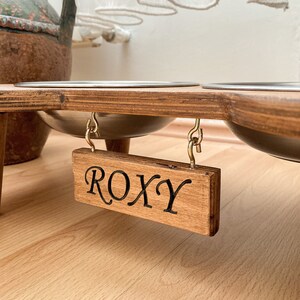 Dog Bowl Stand With Custom Dog Name - Perfect Gift for Pet Lovers ...