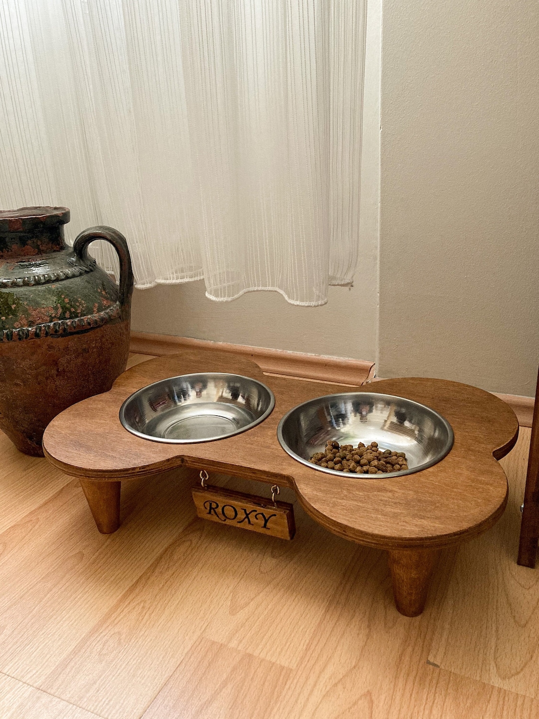 Dog Bowl Stand With Custom Dog Name - Perfect Gift for Pet Lovers ...
