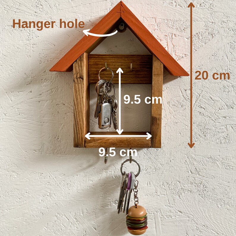 House Shaped Key Holder Reclaimedwood Key Holder for Wall - Etsy