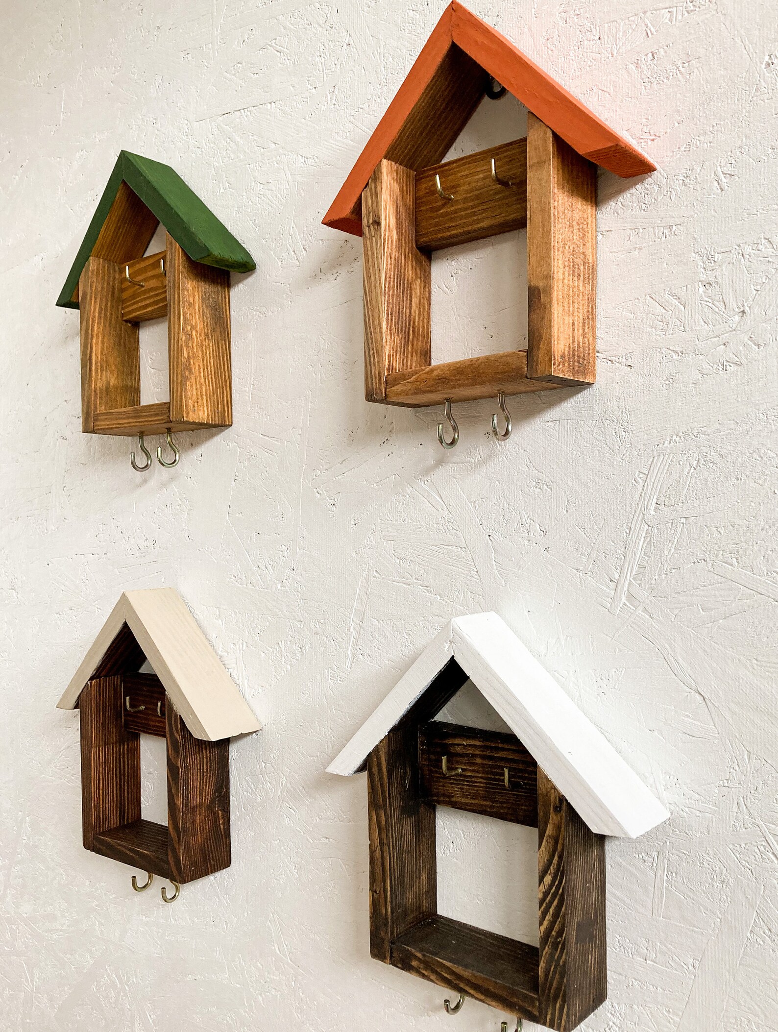 House Shaped Key Holder Reclaimedwood Key Holder for Wall - Etsy