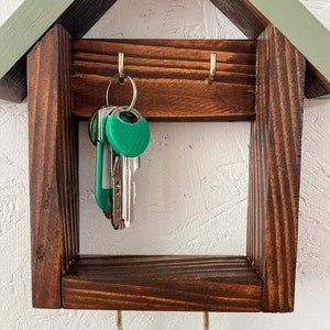House Shaped Key Holder Reclaimedwood Key Holder for Wall - Etsy