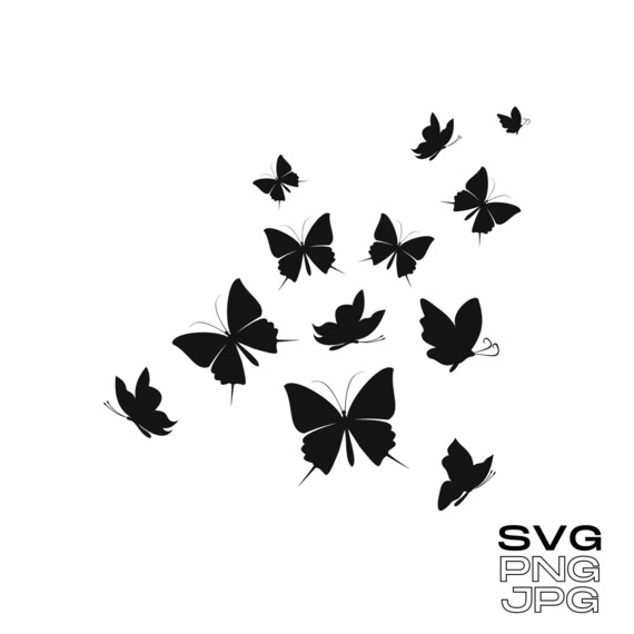 Butterfly SVG Garden Insect Butterfly Files Butterfly | Etsy