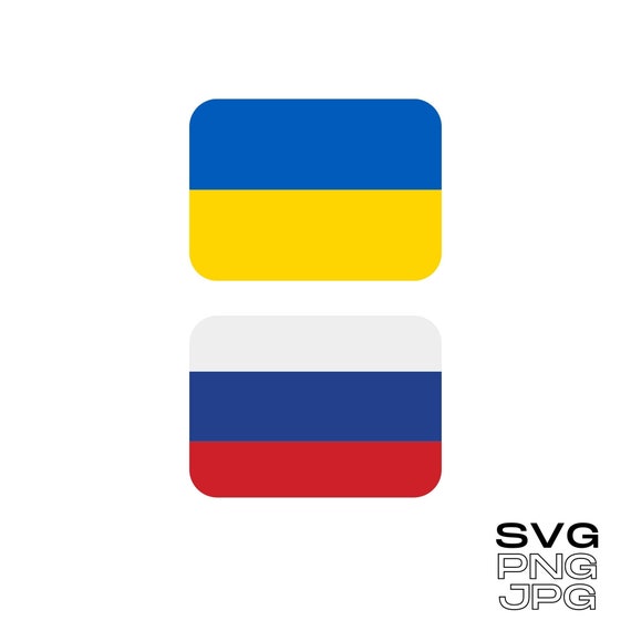 Russian Flag SVG Russian Flag Clipart Ukrainian Flag Flag | Etsy