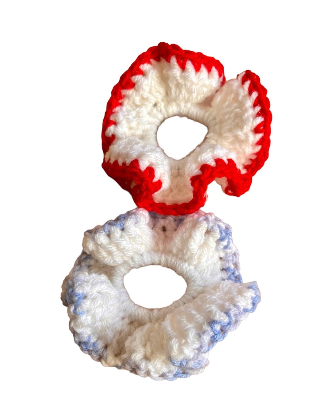 Scrunchy Scrunchie in Two-tone Crochet. Handmade. - Etsy