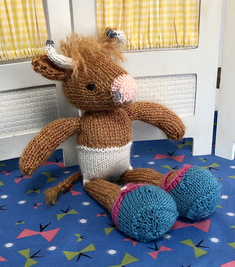 Highland Cow Doll, Hand Knit Cow Doll, Jewel Friends Doll, Doll for ...