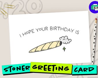 420 Birthday Card - Etsy