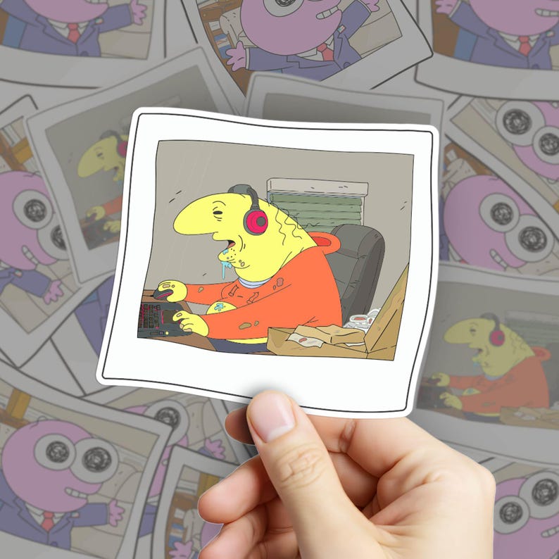 Charlie Smiling Friends Polaroid Sticker + Free Pim Sticker | Free ...