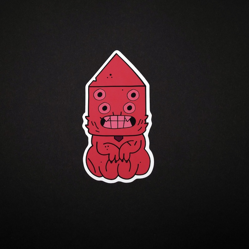 Fionna & Cake Golb Statue Sticker: Adventure Time Matte Vinyl | Buy 1 ...
