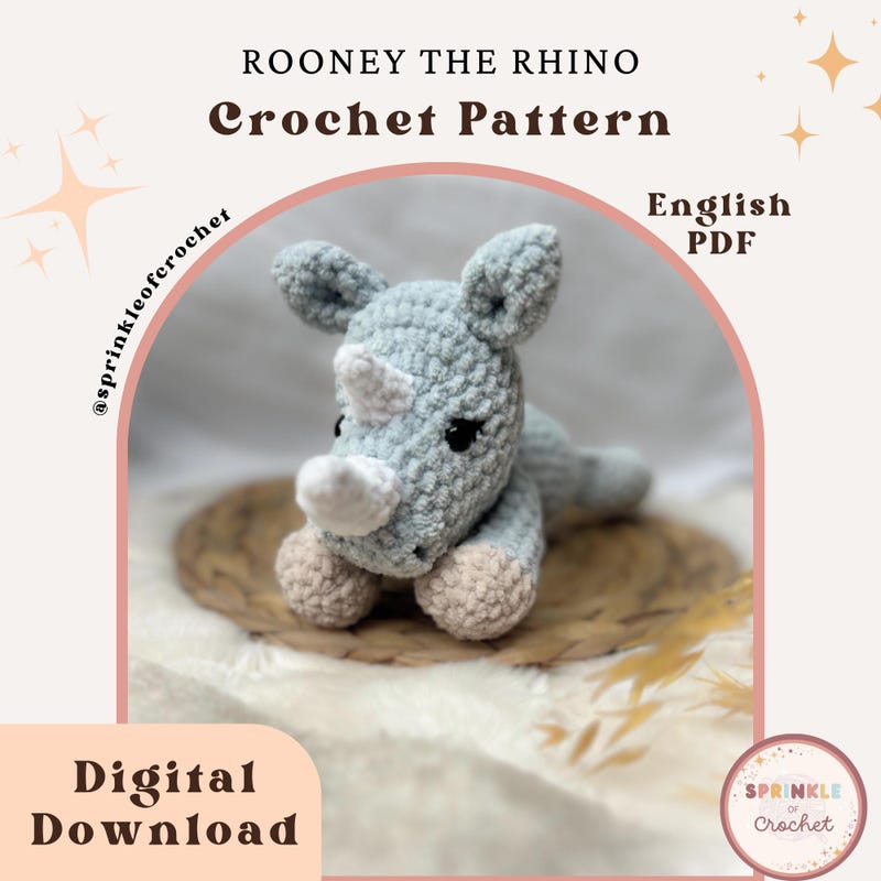 Rhino Sewing Pattern - Etsy