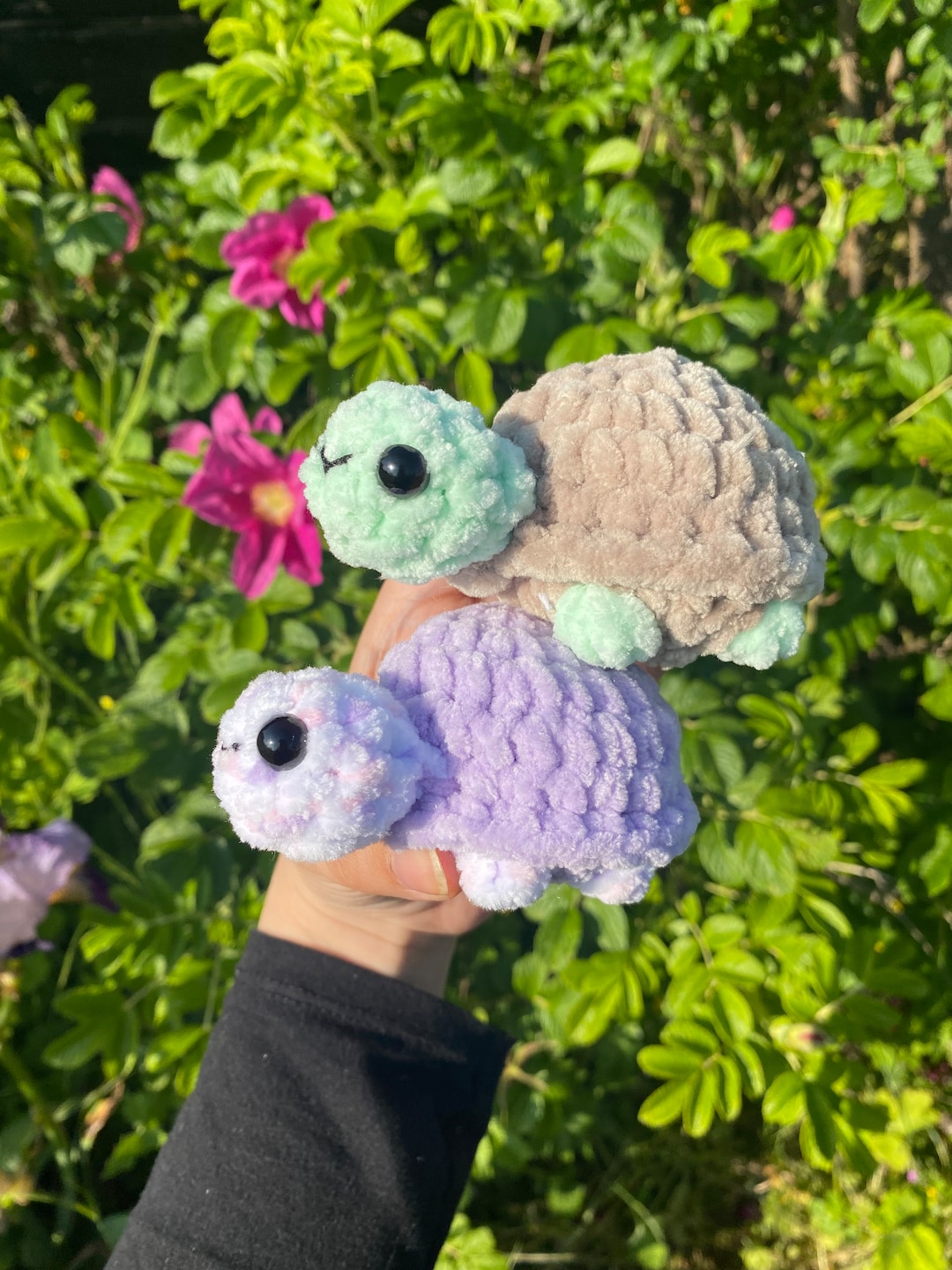 Mini Crochet Turtle Soft Plush Toy Tortoise Amigurumi - Custom Made to ...