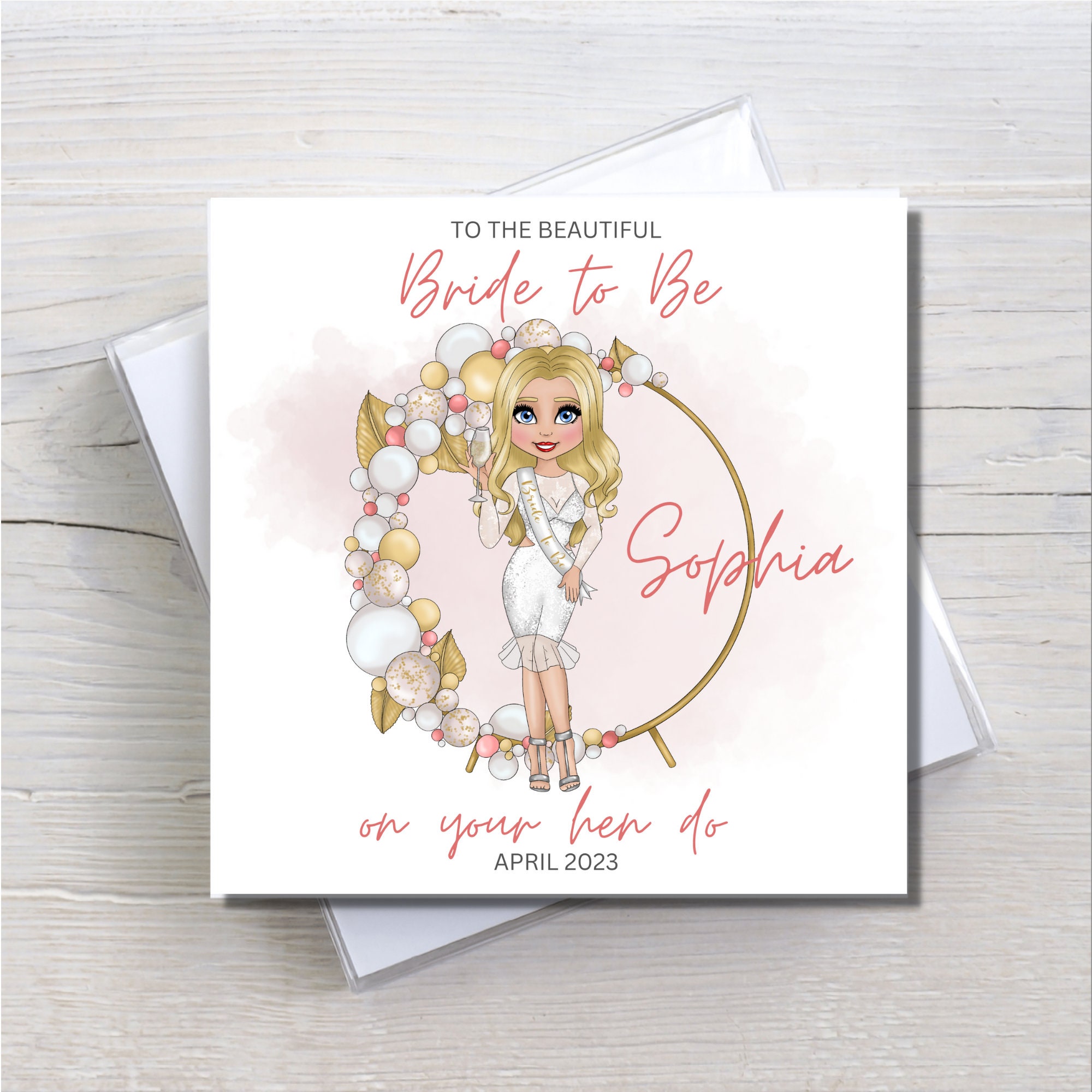 Personalised Hen Do Card Bride to Be Card Hen Party Card - Etsy UK