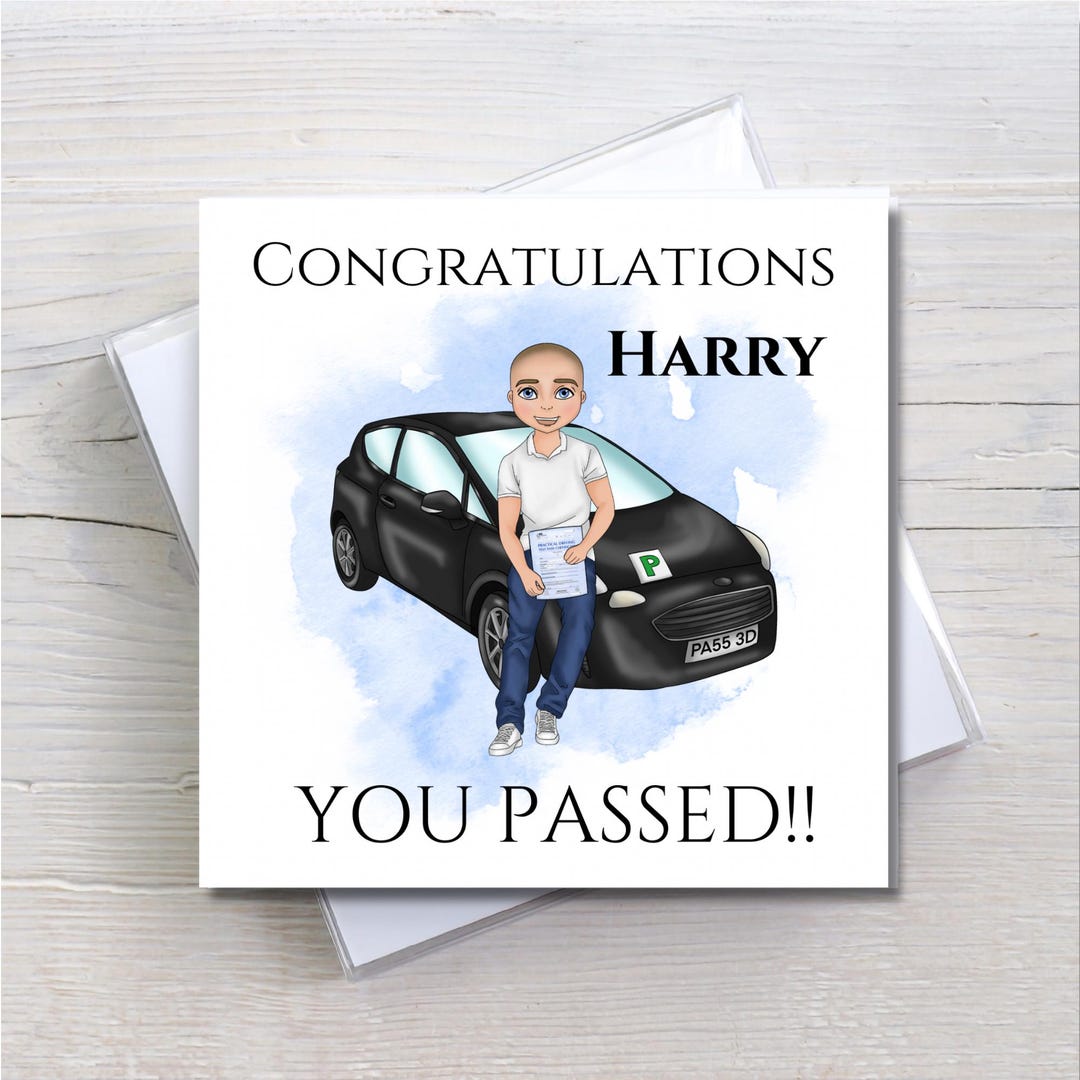 Congratulations Card for New Driver, Passed Driving Test Card, New ...