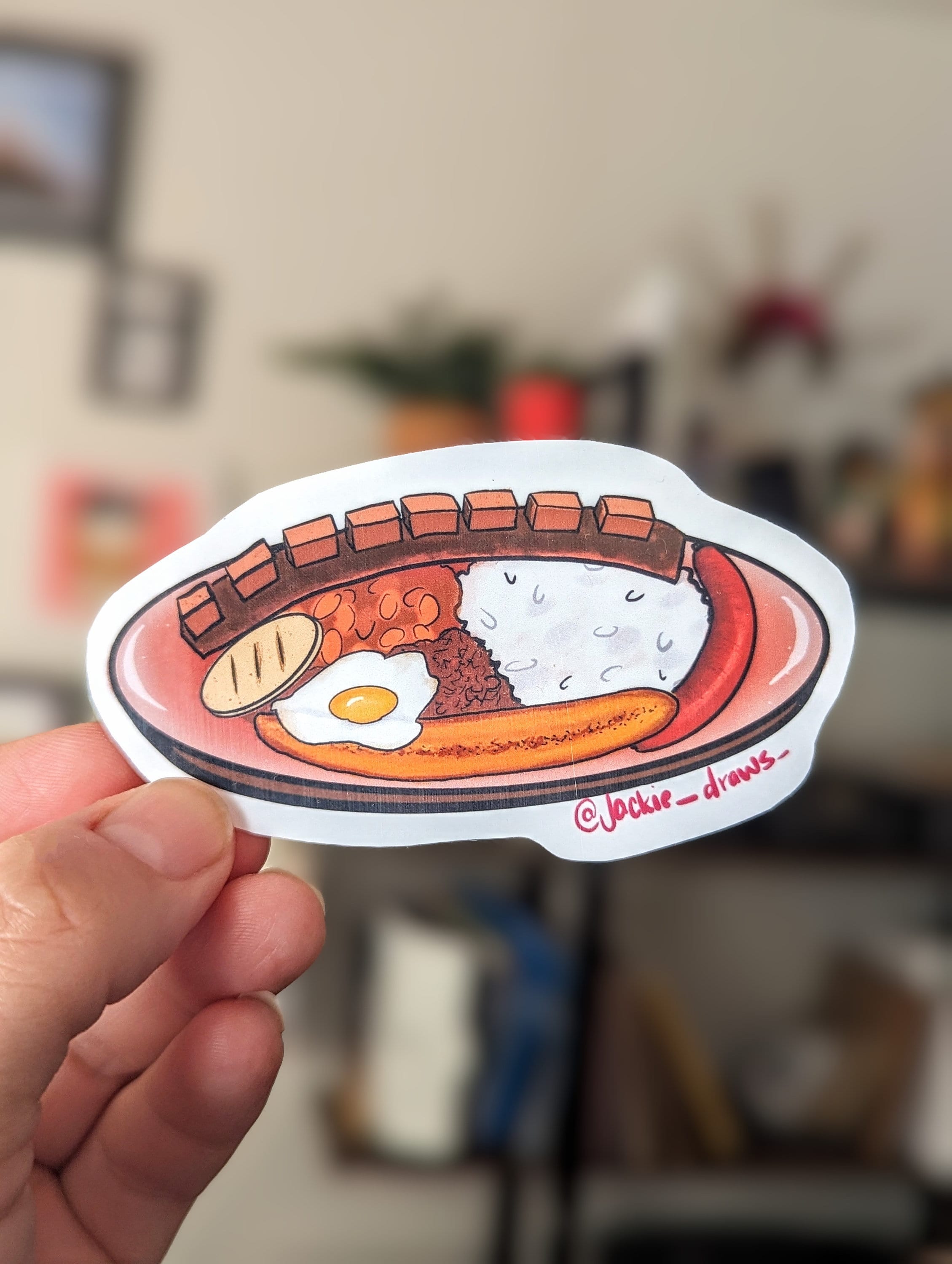 Bandeja Paisa Sticker Colombian Food Vinyl Waterproof Sticker Latina ...