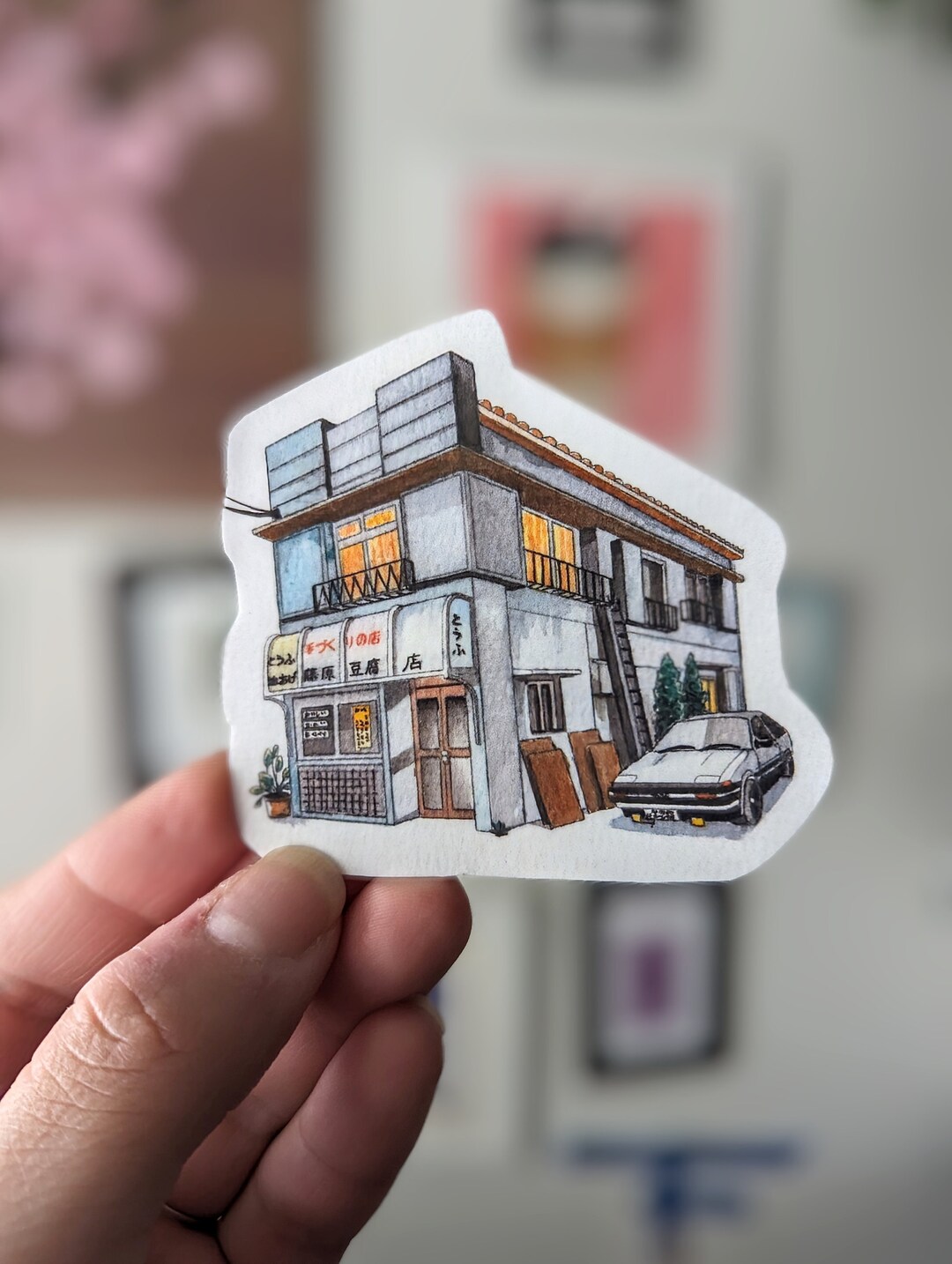 Fujiwara Tofu Shop Sticker | Ae86 | |toyota "hachi Roku" | JDM Sticker ...