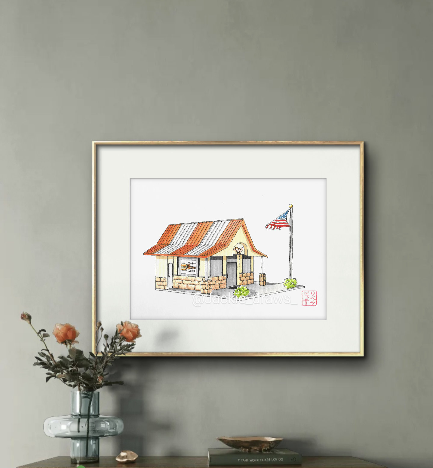 Whataburger Wall Art | Whatacolor | Hand Painted | Texas Art - Etsy